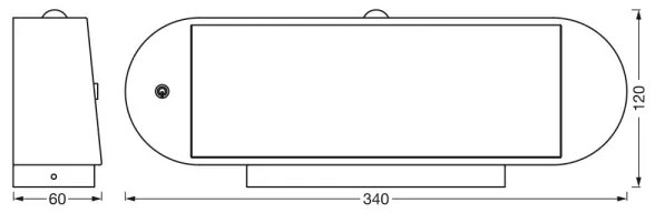 Ledvance-LED Solární nástěnné svítidlo se senzorem ENDURA STYLE LED/6W/7,4V IP44