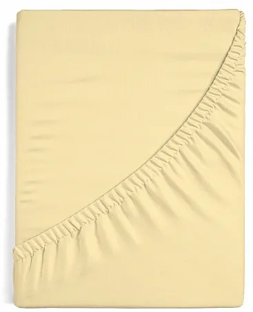 Matějovský napínací prostěradlo froté Světle žluté na matraci: 180 x 220 cm