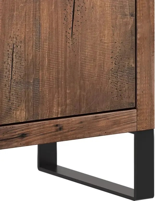 furniture-nabytek.cz - Vysoká koupelnová skříňka Sidora borovice tmavá