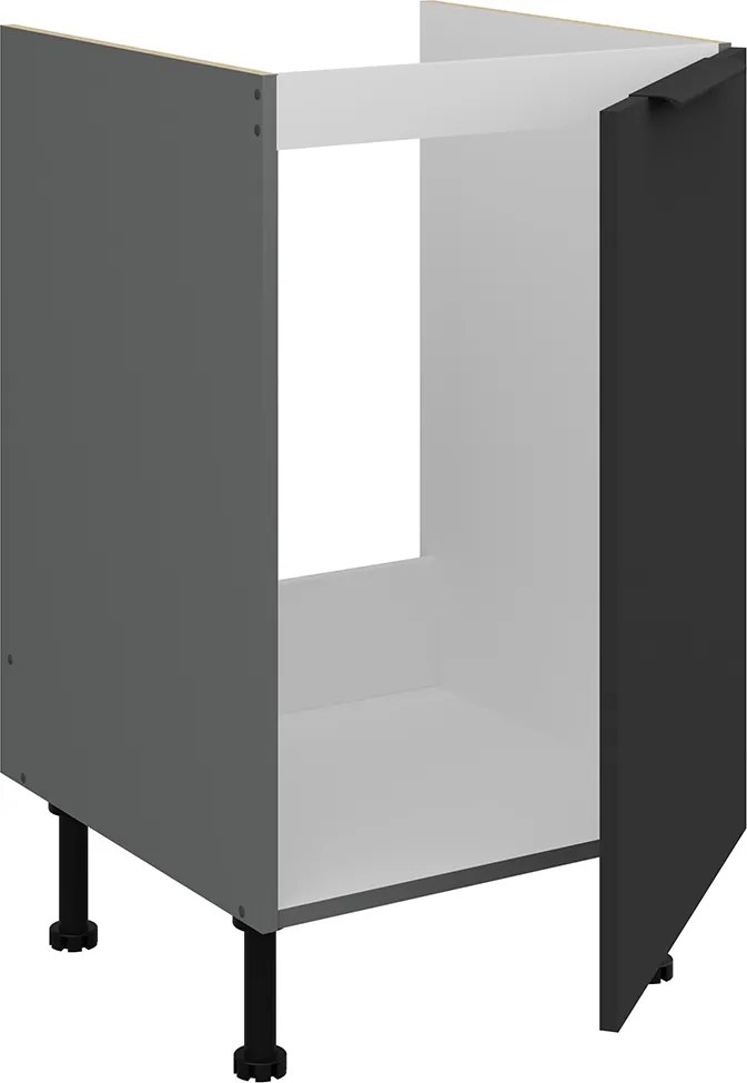ARIA ab | dolní skříňka 50 ZL 1F dřezová | 50 cm | ANTI FINGERPRINT povrch | antracit/černá