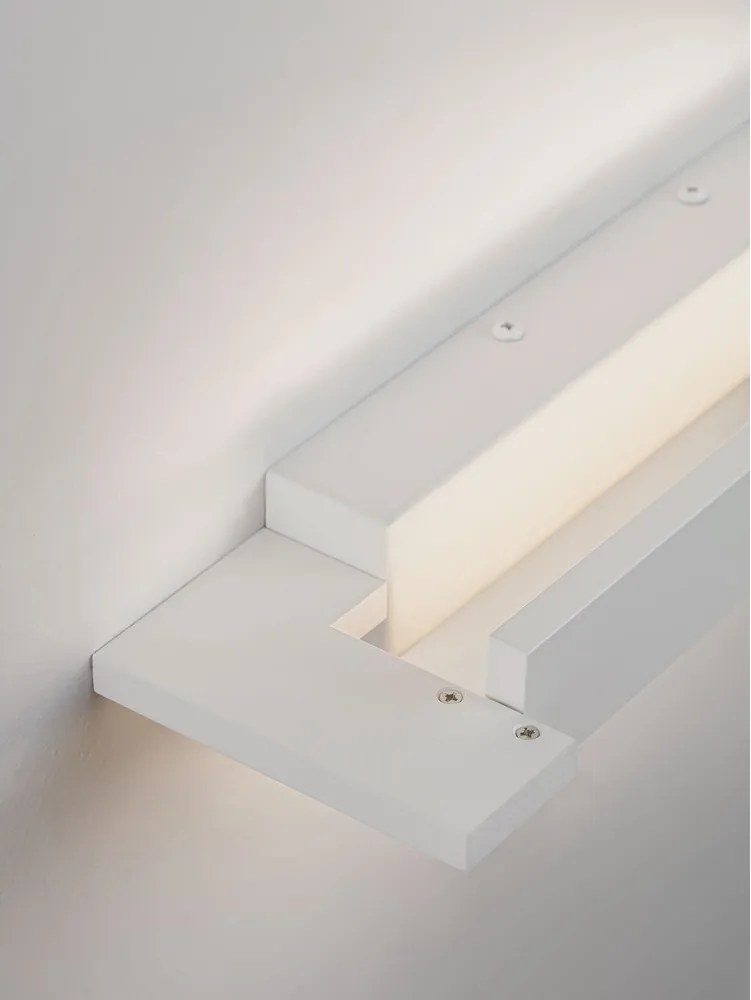 Matně bílé hliníkové LED nástěnné svítidlo Livo – Nova Luce