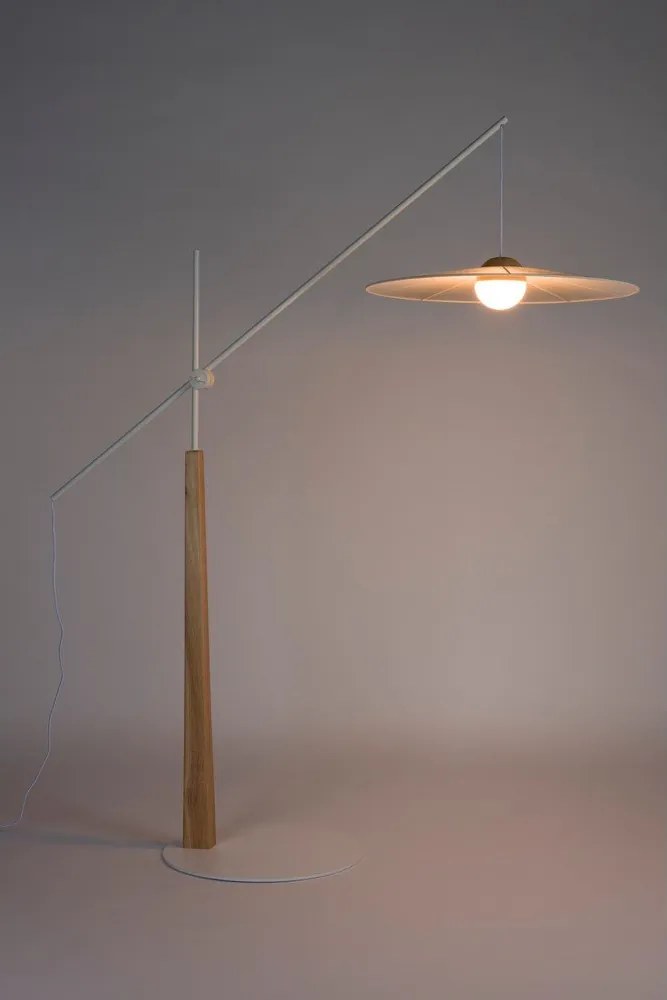 Bílá/v přírodní barvě stojací lampa (výška 200 cm) Belle – Zuiver