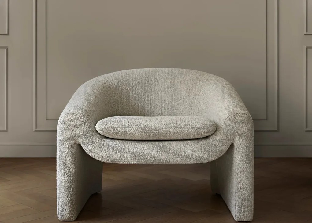Křeslo Mielo, více variant - Bolia Varianta: Revi - Bouclé & texture, Green