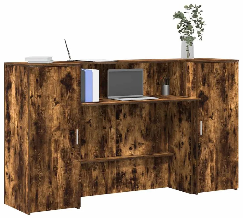 Recepční stůl kouřový dub 180x50x103,5 cm kompozitní dřevo 3324209
