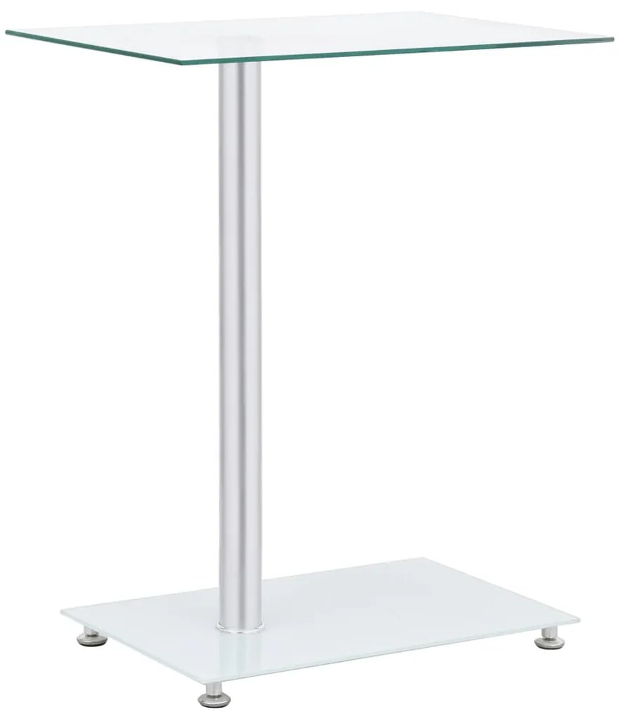 249535 vidaXL Odkládací stolek ve tvaru U průhledný 45x30x58 cm tvrzené sklo