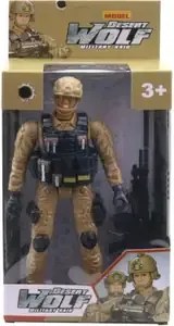MaDe 22977 - Figurka voják s příslušenstvím, 18 cm