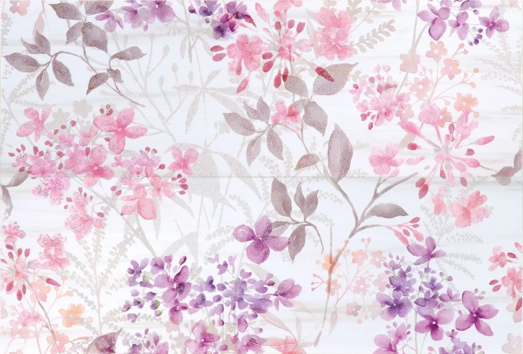 Dekor Fineza Velvet mix barev Floral 50x73 cm lesk DFLORAL