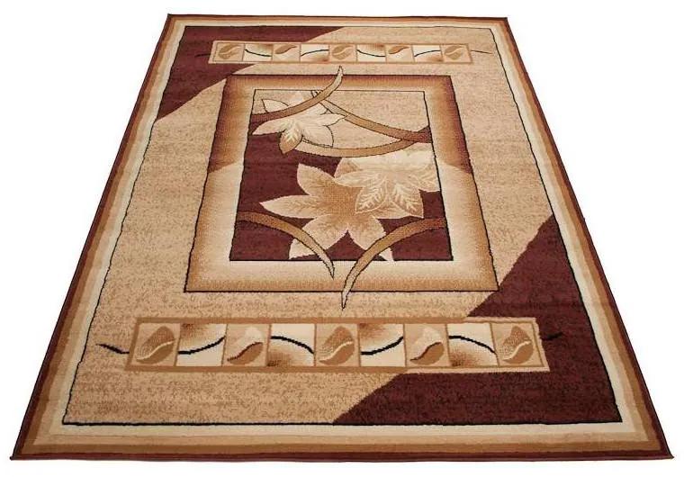 Kusový koberec PP Foglio hnědý 120x170cm