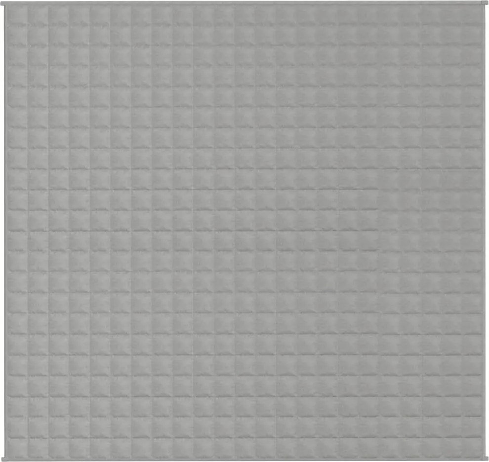Zátěžová deka šedá 220 x 240 cm 11 kg textil 3154790
