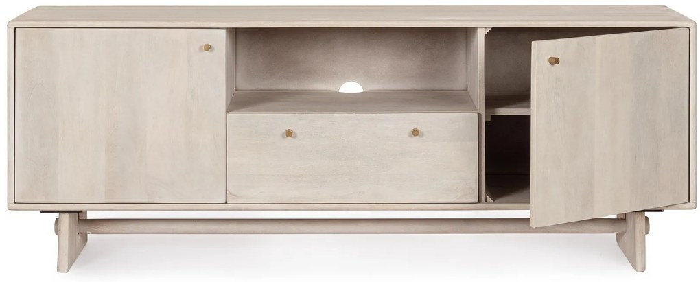 BIZZOTTO Designový TV stolek ELISHEVA světlý 0746994