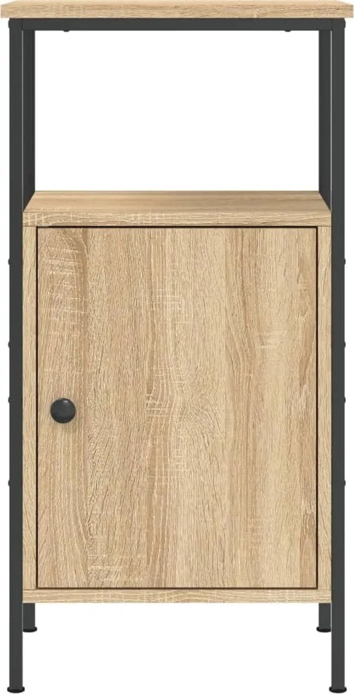 vidaXL Noční stolek 41 x 31 x 80 cm kompozitní dřevo [825925] Barva: kouřový dub
