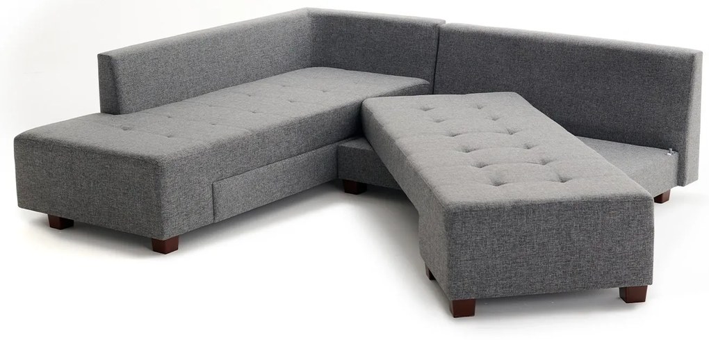 Atelier del sofa Rozkládací rohová pohovka MANAMA šedá levý roh 825BLC1182