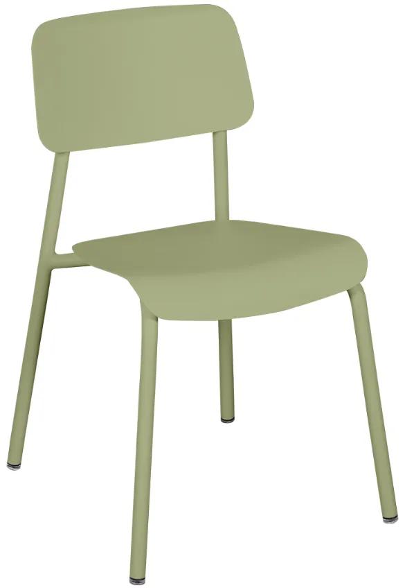 OnaDnes -20% Světle zelená hliníková zahradní židle Fermob Studie