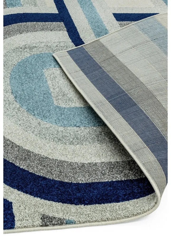 Šedo-modrý koberec 200x290 cm Nova Retro Blue – Asiatic Carpets