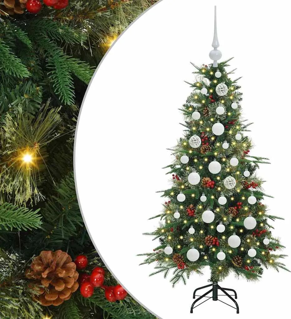 Umělý Skládací Vánoční Strom s stojanem Zelená 120 cm PE a PVC 3397396
