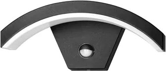 LED Zahradní lampa s PIR Adviti PILEA AD-OP-6572BLPMR4 700lm, IP54, 4000K, černá