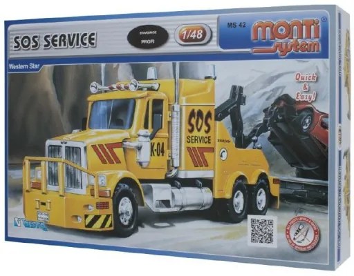 Stavebnice Monti System MS 42 SOS Service Western star 1:48 v krabici 22x15x6cm