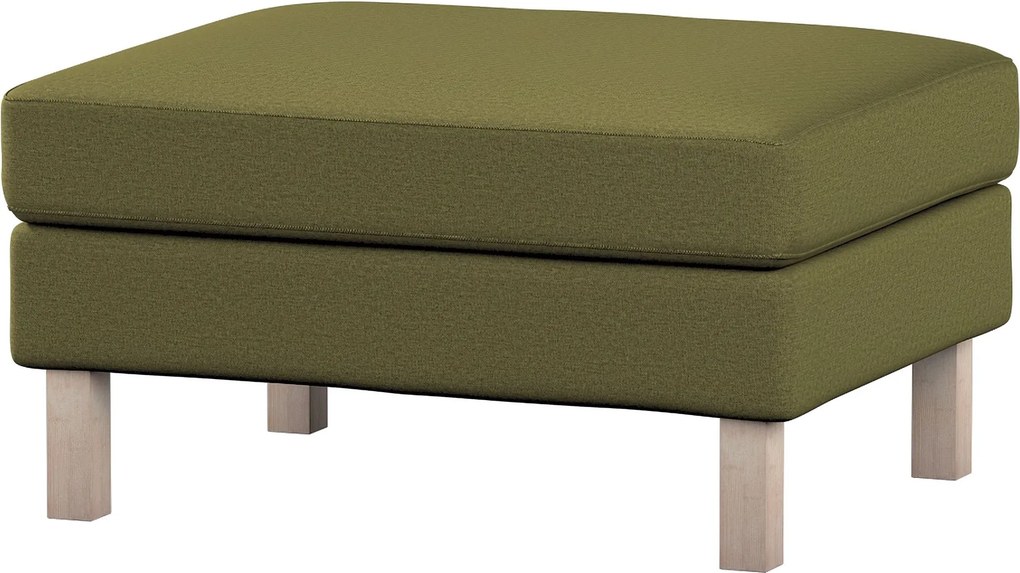 Potah na podnožku IKEA Karlstad barva zelená látka pletený vzor