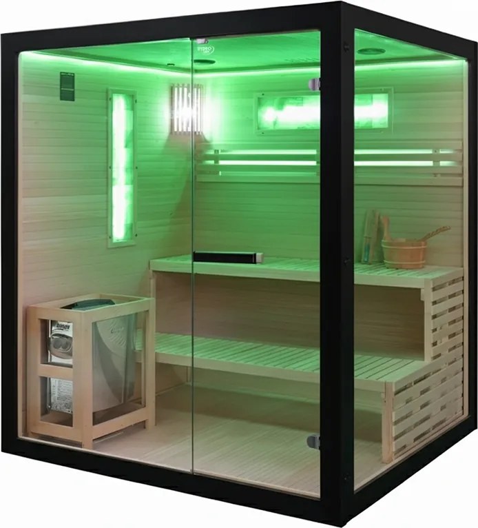 BPS-koupelny Finská sauna Relax HYD-6718 150x140, 3 osoby