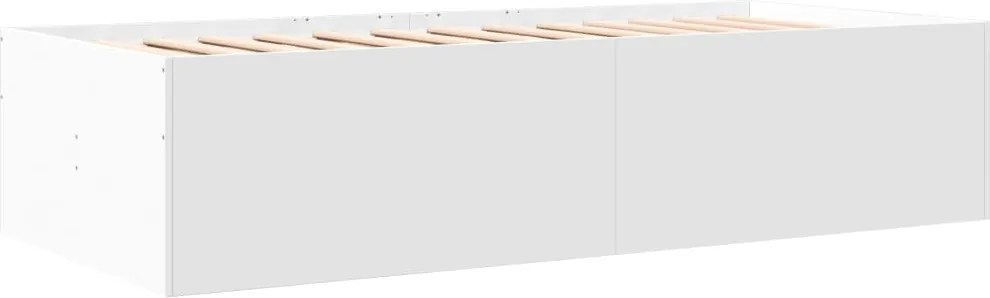 Válenda se zásuvkami bez matrace bílá 90 x 190 cm 3280881