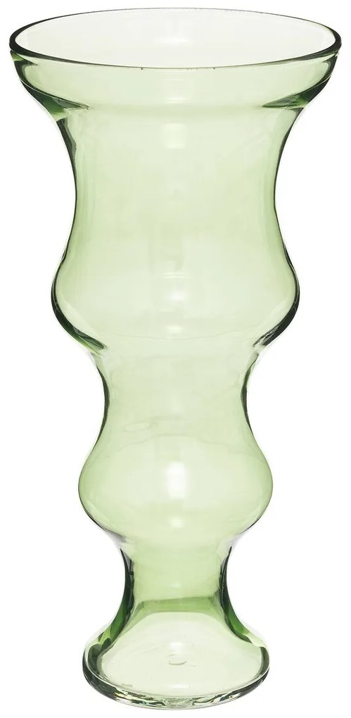Skleněná váza Matali Green 25,5x25,5x35 cm