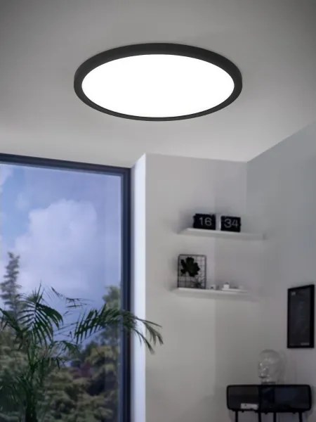 Eglo 31703 - LED RGBW Stmívatelné stropní svítidlo ROVITO-Z LED/14,6W/230V černá