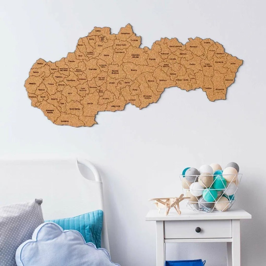 DUBLEZ | Korková mapa okresů Slovenska | Obraz
