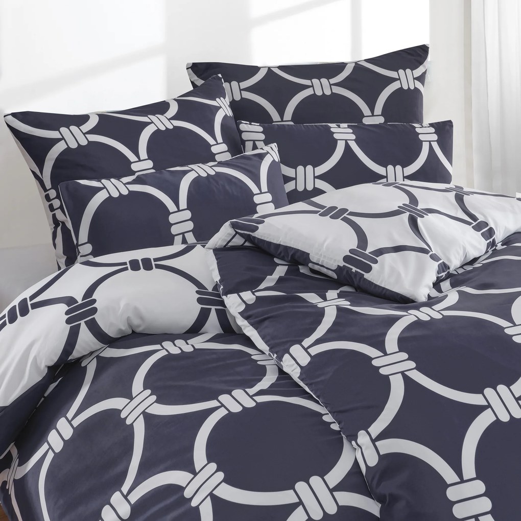 Florella Povlečení Kogge Blau Rozměr: 70x90 + 140x200 cm (zdarma povlak 40x80 cm)