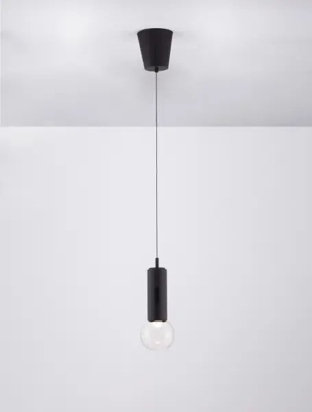 LED stmívatelný černý moderní lustr Chronos