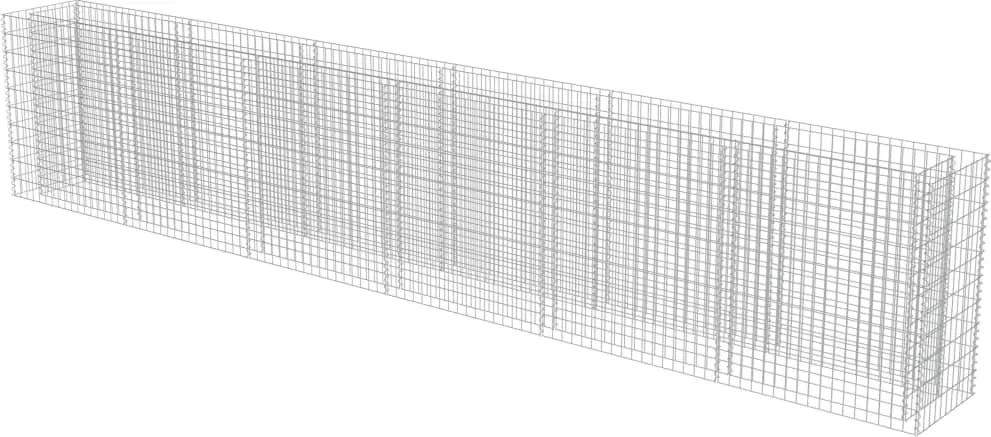 vidaXL Gabionový vyvýšený záhon pozinkovaná ocel 540 x 50 x 100 cm [143566]