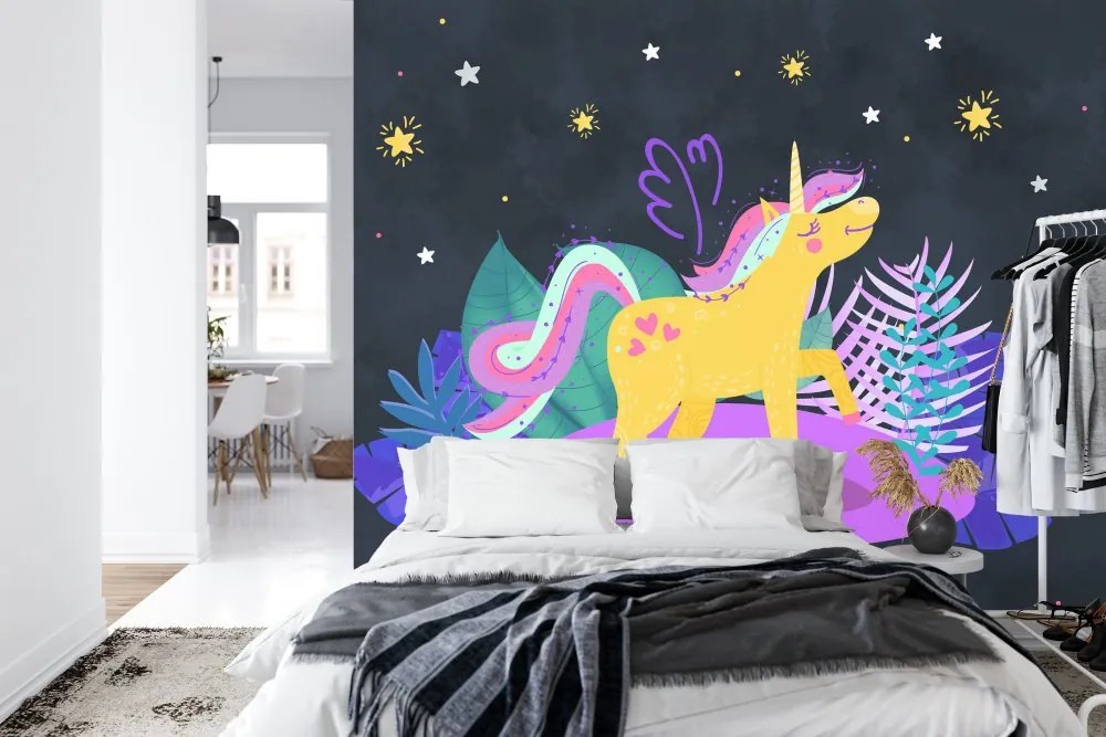 Fototapeta Ula La Unicornio Night Stars Hladký vinyl 208x146