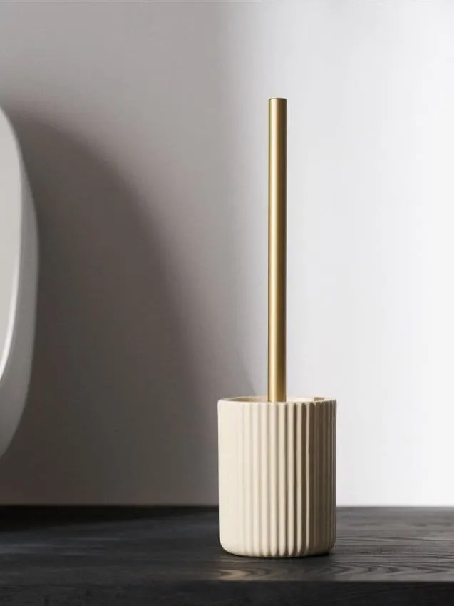 Sinsay - Rýhovaný toaletní kartáč - béžová