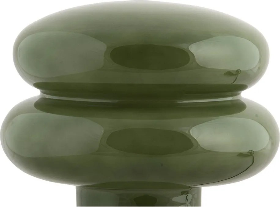 Zelená skleněná stolní lampa (výška 24 cm) Incesante – Leitmotiv