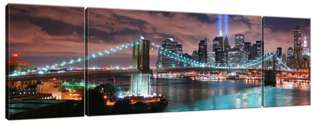 Obraz na plátně Barevná panorama Manhattanu New York 170x50cm 2334A_3G