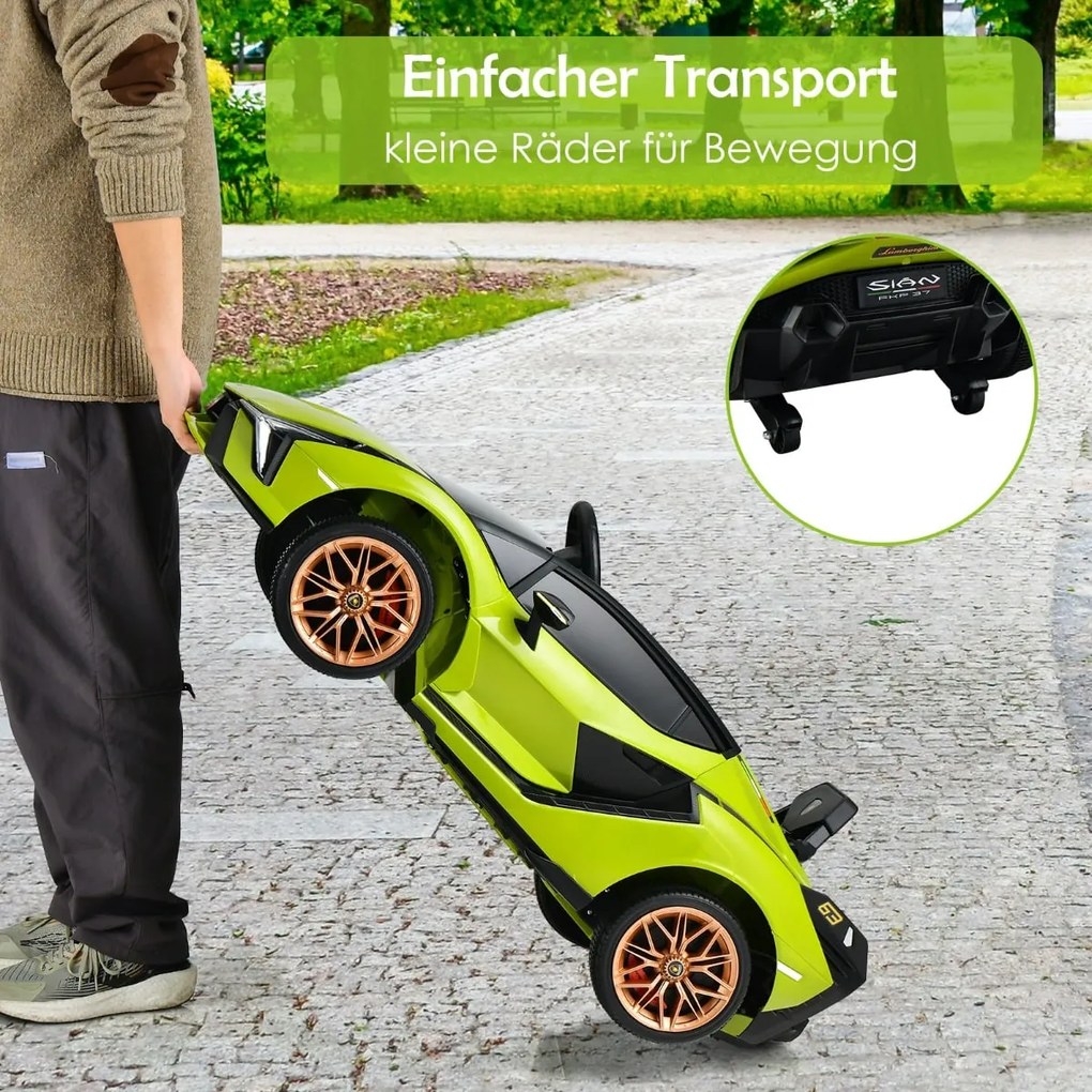 Costway 12 V Lamborghini dětské elektrické autíčko s 2,4 G dálkovým ovládáním