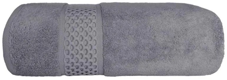 Bavlněný ručník Rete 70x140 cm tmavě šedý