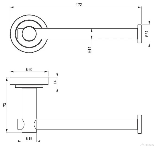 Deante Temisto, držák toaletního papíru, mosazná, DEA-ADT_M211
