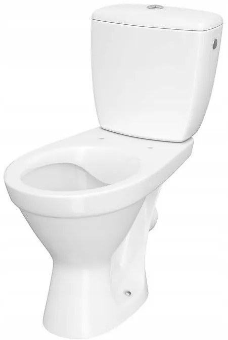 Cersanit Cersania SimpleOn 010 - WC kombi 3/6l + Slim sedátko s pomalým zavíráním z duroplastu, horizontální odpad, bílá, K11-2338