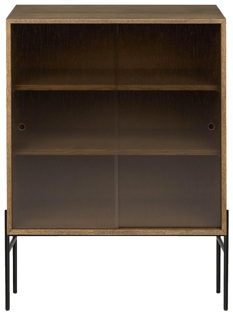 NORTHERN Skříňka Hifive Glass Cabinet, Smoked Oak, 100 cm / podstavec 15 cm