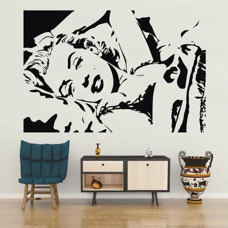Marilyn Monroe - vinylová samolepka na zeď 125x84cm