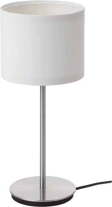 Ikea Ringsta Skaftet Stolní lampa, bílá/niklovaná, 41 cm