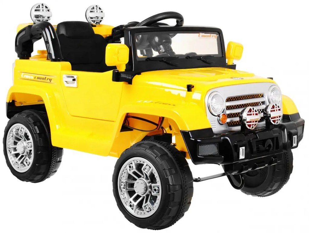 Dětské elektrické auto Jeep SUV JJ245 Žluté