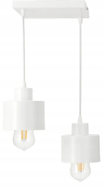 BERGE LED stropní svítidlo - 2xE27 - KUBEK WHITE