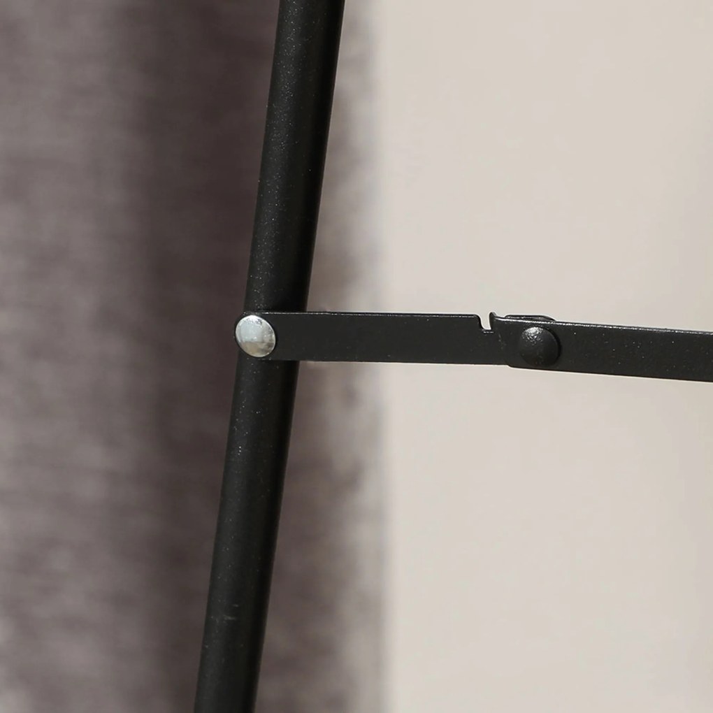 HOMCOM celoplošné zrcadlo 50 x 160 cm stojící zrcadlo s krytem rámu připomínajícím samet, nepravidelné zvlněné zrcadlo na zeď do ložnice, obývacího p…