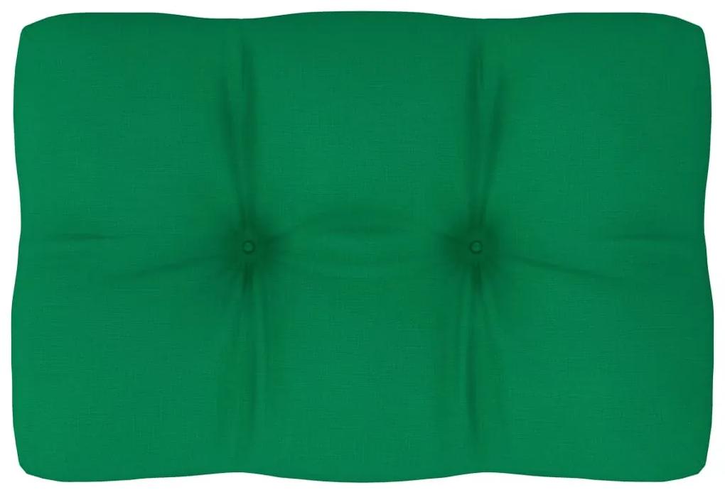 314442 vidaXL Poduška na pohovku z palet zelená 60 x 40 x 10 cm
