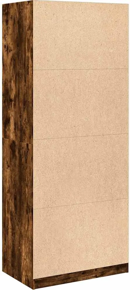 Šatní skříň kouřový dub 80 x 50 x 200 cm kompozitní dřevo 3307751