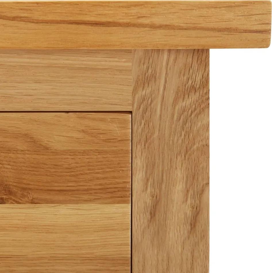vidaXL Šatní skříň 76 x 52 x 105 cm masivní dubové dřevo [289199] Barva: Bílá
