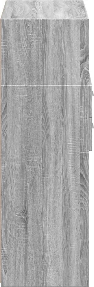 Skříň highboard šedá sonoma 80 x 42,5 x 124 cm kompozitní dřevo 3281390