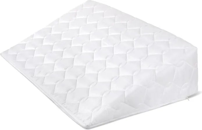 Bellatex Klínový podhlavník s proševem Bílá 80x50x20 cm