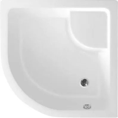 Sprchová vanička akrylátová, čtvrtkruh 90x90x28cm včetně nožiček, R550 (C93) Aqualine